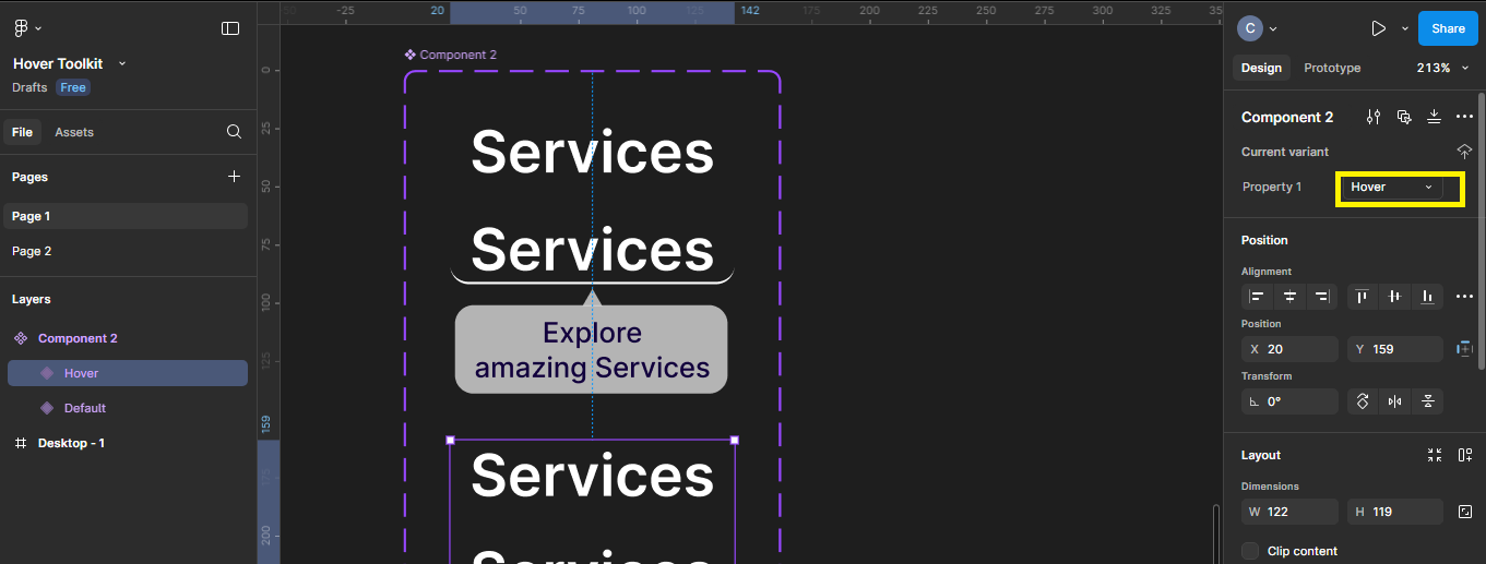 Figma Hover Tooltip & Button Click | Step-by-Step Guide To Create Interactive UI